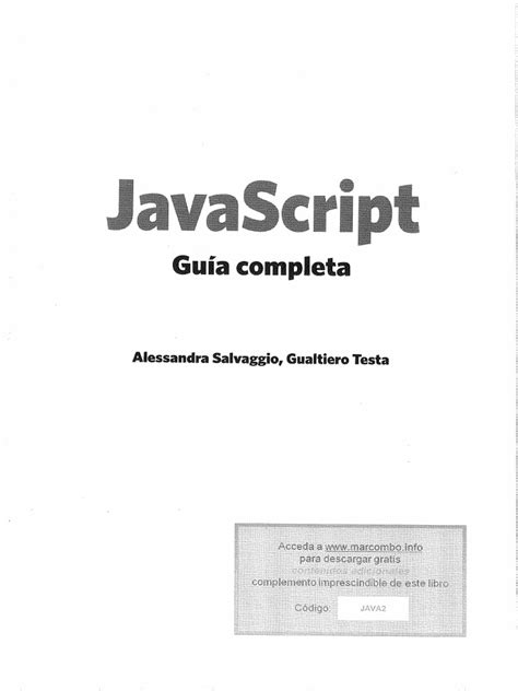 Javascript Alessandra Salvaggio Gualtiero Testa Pdf