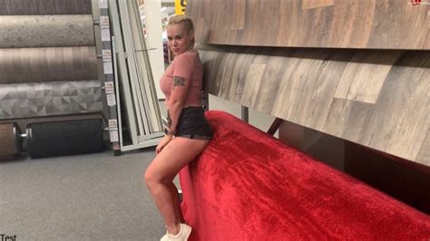 Shop Pissing Blonde Pissing In Furniture Store