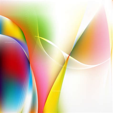 Abstract Colorful Wave Lines Background Design Template