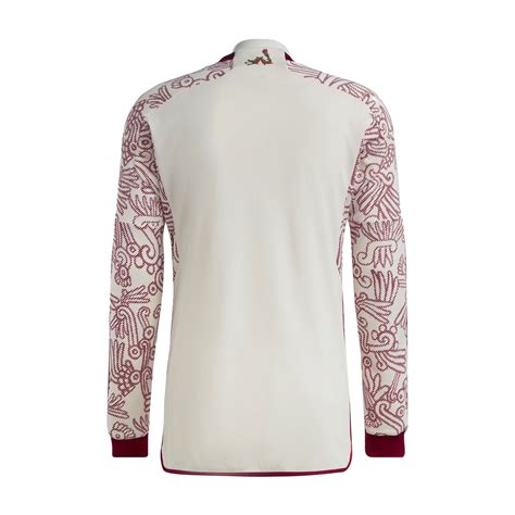 Adidas Mens Mexico 202223 Away Long Sleeve Jersey Wonderwhite