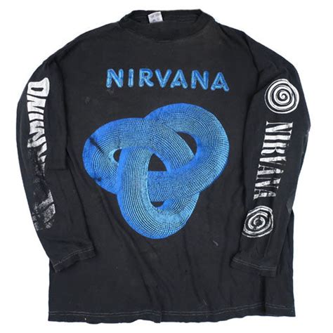 Vintage Nirvana Long Sleeve T Shirt Kurt Cobain Nevermind 90s Grunge