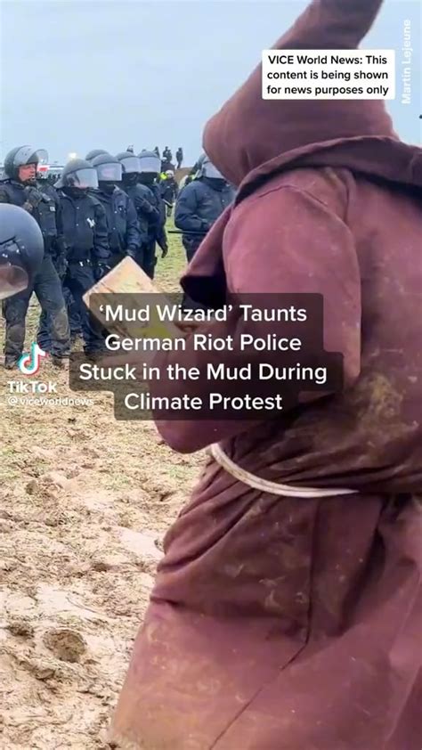 Mining Protest Aided With The Efforts Of The Lutzerath “mud Wizard” R
