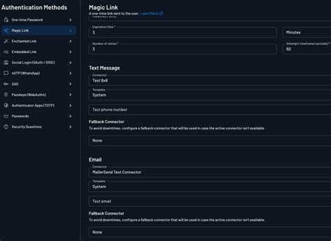 Magic Link Settings Guide Descope Documentation