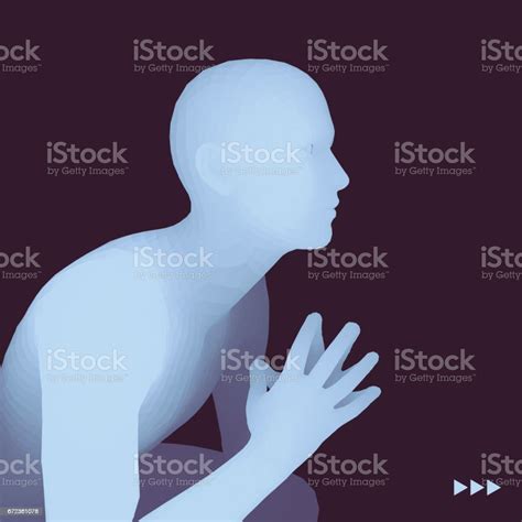 사상가 포즈 남자입니다 남자 철학 벡터 일러스트 레이 션의 3d 모델입니다 3차원 형태에 대한 스톡 벡터 아트 및 기타 이미지 3차원 형태 결정 계획 Istock