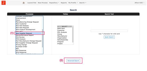 Searching For Information In Zflow Zflow Documentation