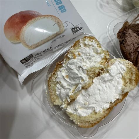 Cu 편의점 간식 연세우유 생크림빵 솔직후기 우유생크림빵 단팥생크림빵 가격 칼로리 성분표 네이버 블로그