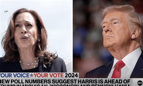 New Poll Numbers Suggest Kamala Harris Is Ahead In Some States