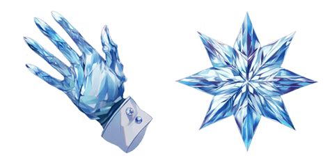 Frozen Hand And Snowflake Cursor Sweezy Custom Cursors