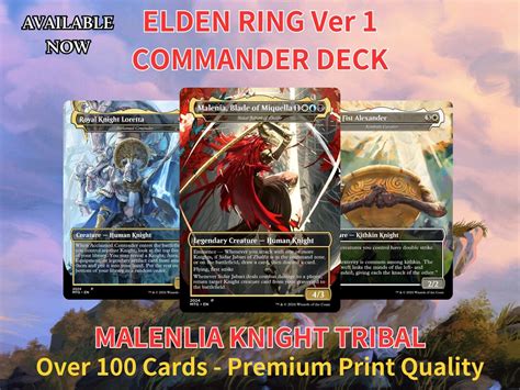 Elden Ring Commander Deck • Elden Ring Mtg Proxy Deck • Mtg Commander
