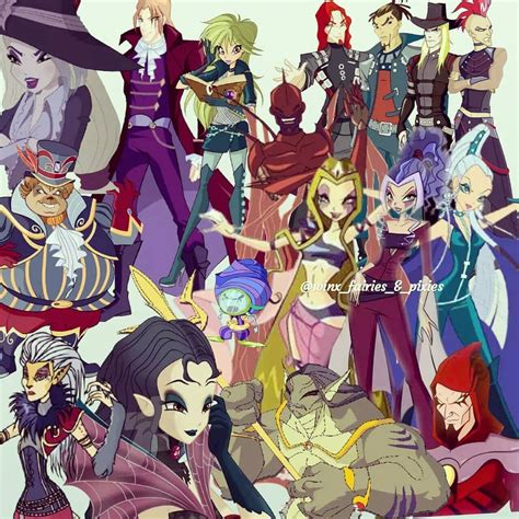 Winx Club All Enemies Winx Club Villains Whkrq