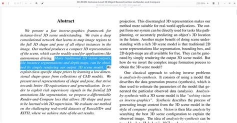 摘要【cvpr2018】3d Rcnn Instance Level 3d Object Recons Csdn在线视频培训