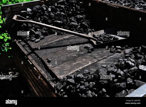 business coal unloading burning heating energy winter daily life