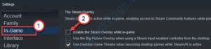 How To Enable Disable Steam Overlay In Windows