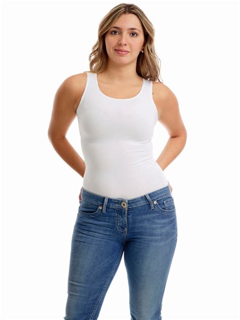 Womens Ultra Light Cotton Spandex Compression Tank Men Compression Shirts Girdles Chest