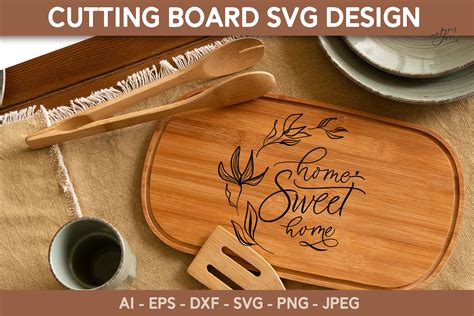 Home Sweet Home Svg Cutting Board Svg Graphic By Paperjamlab · Creative Fabrica