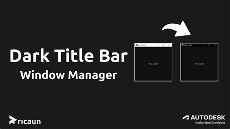 Immersive Dark Mode For WPF Revit API YouTube
