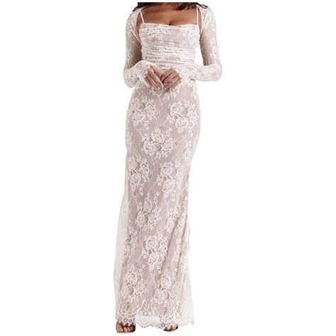 Mncekfod Dresses For Women 2025 Sexy Square Neck Tie Strap With Sheer