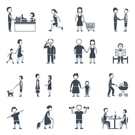 Daily Life Flat Icon Set 461350 Vector Art At Vecteezy