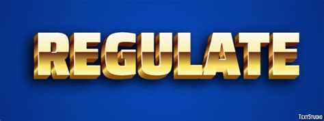 Regulate Text Effect And Logo Design Word