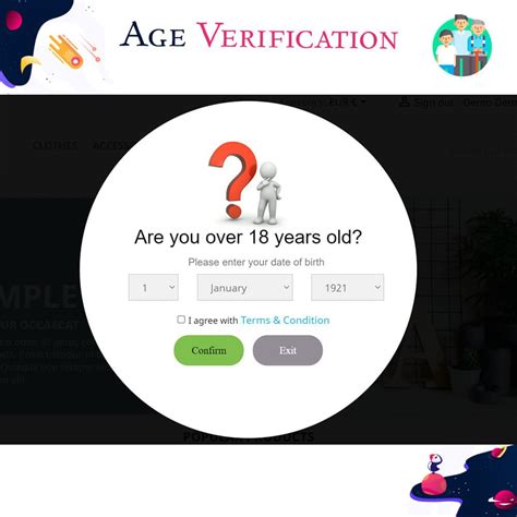 Age Verification Screen For PrestaShop Compliance Security
