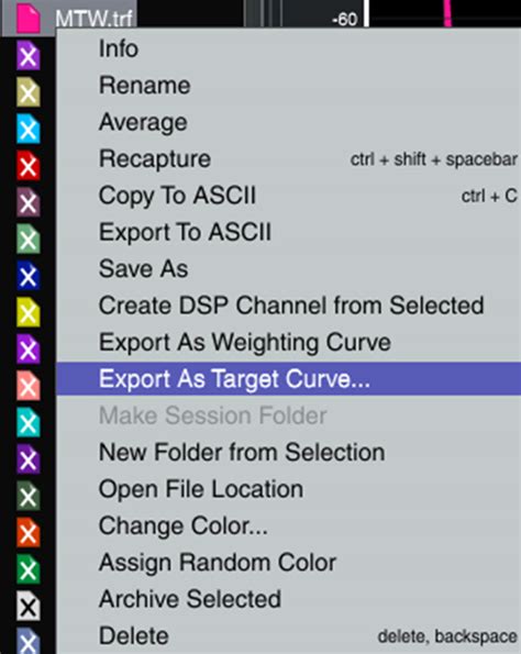 How To Create And Import Target Curve Files Rational Acoustics