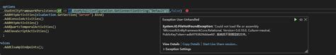 Could Not Load Type Microsoft EntityFrameworkCore Metadata RelationalEntityTypeAnnotations
