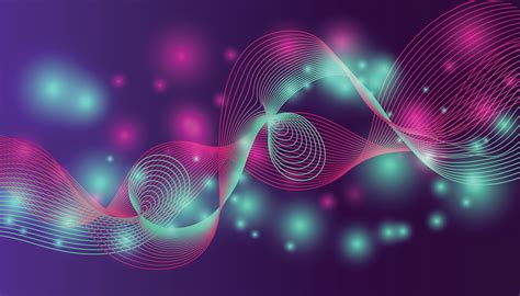 Vector Wave Pattern 3d Glowing Abstract Digital Particles Background