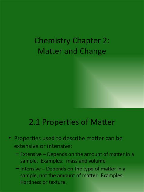 Chemistry Chapter 2 Notes Pdf Mixture Chemical Substances