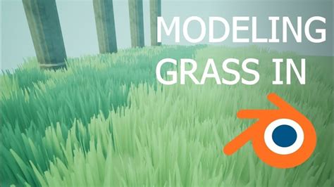 3d modeling grass for video games in blender and unreal blender tutorial blender photoshop