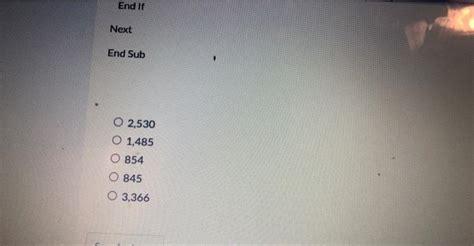 Solved The Following Excel Image Has A Vba Program See