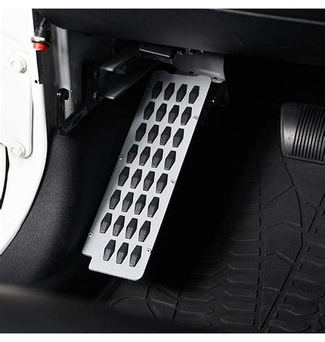 Hooke Road 데드페달 운전자용 발 받침대 패드 킥 패널 2007 2018 랭글러 Jk 언리미티드 전용 티몬