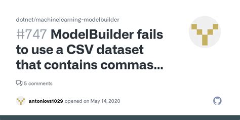 Modelbuilder Fails To Use A Csv Dataset That Contains Commas Inside A Quoted Field On The First