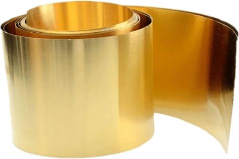 Thin Brass Sheet Foil Plate Strip 1 Meter 01mm To 05mm X 10 To 50mm