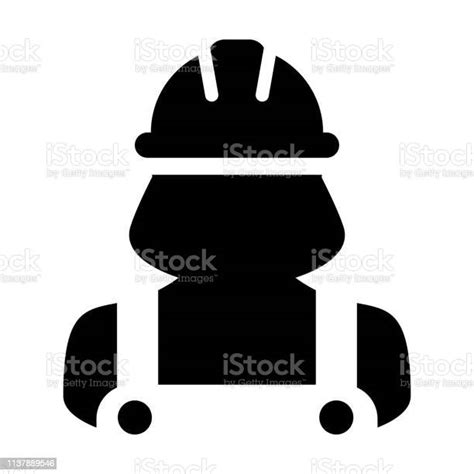 공장 노동자 아이콘 벡터 여성 건설 서비스 사람 프로필 아바타와 함께 하드 모자 헬멧 및 자 켓 문자 모양 그림 건설 산업에