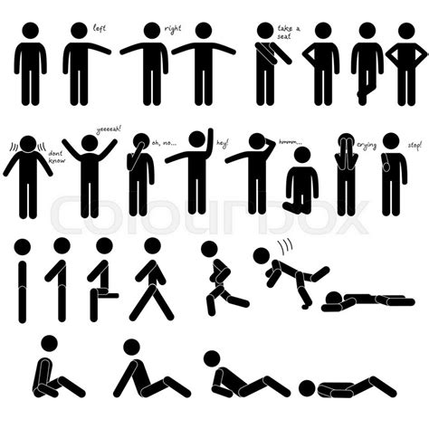 Body Language Vector At Collection Of Body Language