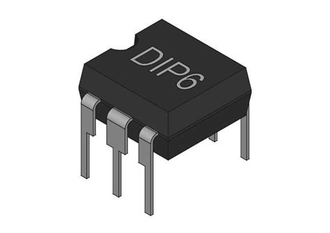 Dip6 Ic Case 3d Model Cgtrader