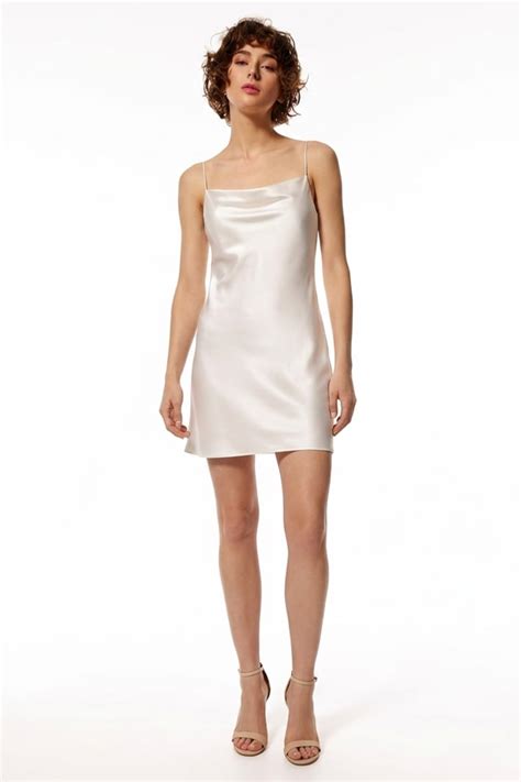 Moxie Silk Satin Slip Mini Dress Made To Order Jewelclues