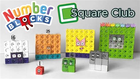 Numberblocks Giant Square Club Numberblock Math Link Cubes 1 50