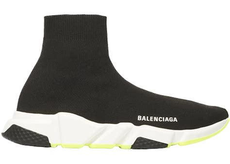 Balenciaga Speed Trainer Black Yellow 2019 Mens 530455w05g01000 Us