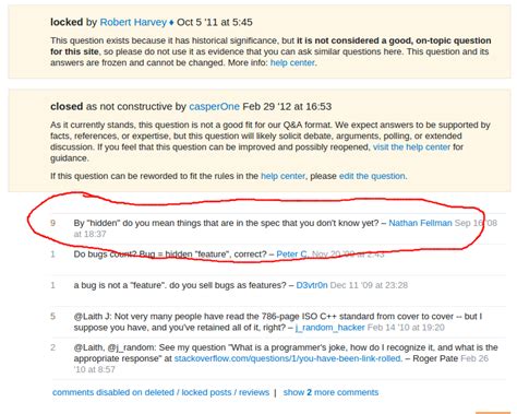 I Successfully Flagged A Comment On A Locked Post Meta Stack Overflow