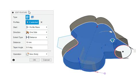 Solved How To Modify Selected Shape Within A Sketch To Extrusions To Bodies Are Automatically