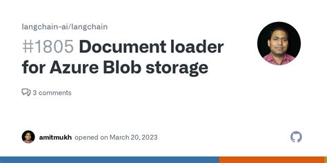 Document Loader For Azure Blob Storage · Issue 1805 · Langchain Ai