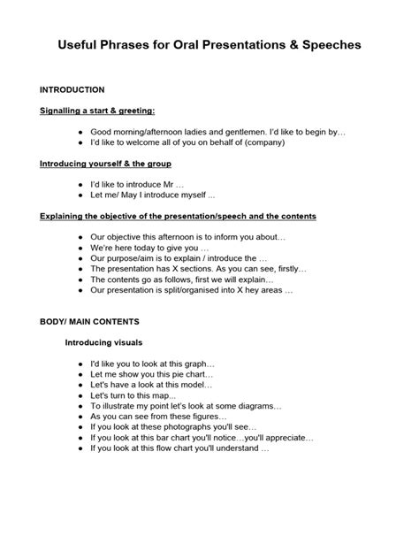 Presentation Phrases Guide Pdf