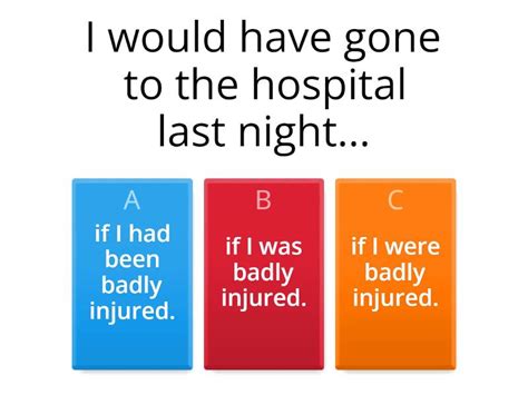 Second Vs Third Conditional Cuestionario