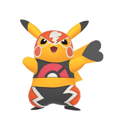 25 F901 Shiny Pikachu Libre Pokemon Home Style By Nileplumb On Deviantart