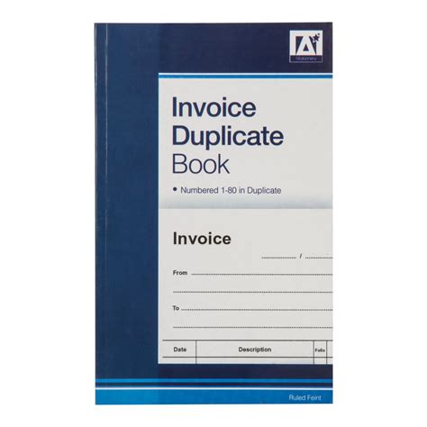 Duplicate Invoice Book Wilko