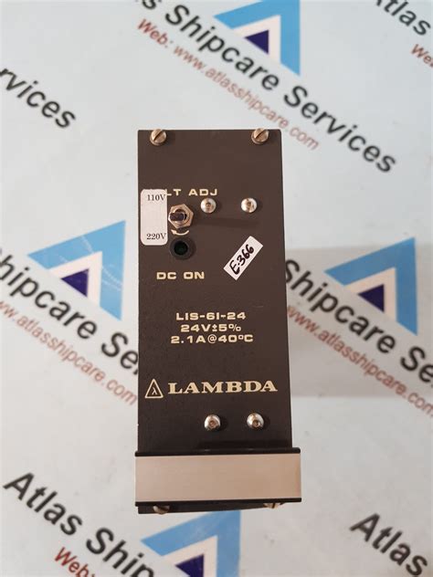 Lambda Lis 61 24 Regulated Power Supply Atlas Shipcare Services