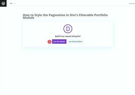 How To Style The Pagination In Divis Filterable Portfolio Module Ask The Egghead Inc