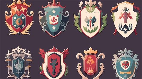 Vintage Classy Emblems Vector Heraldic Coat Of Arms Design Premium Ai Generated Vector