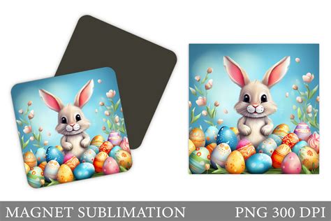 Easter Bunny Magnet Easter Magnet Graphic By Shishkovaiv · Creative Fabrica